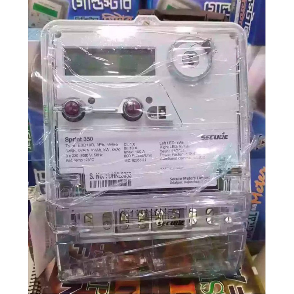 Secure Meter Three Phase (Sprint 350) Meter Double Tarif